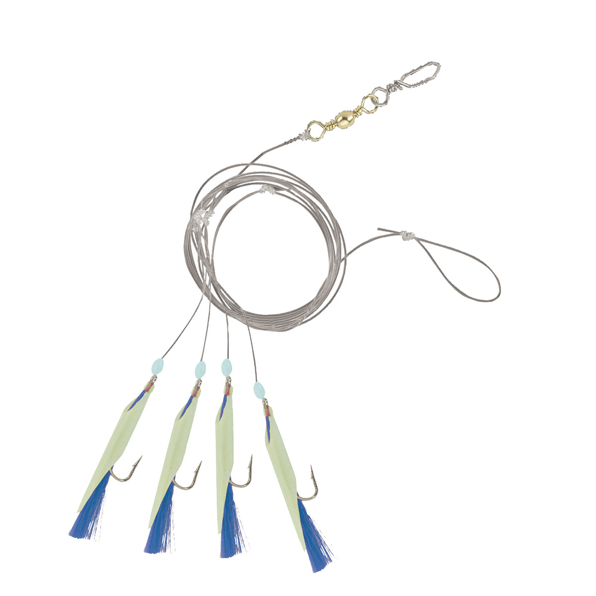 Tube Rig Luminous Blue Hair – Meeressystem mit Fluo-Carbon